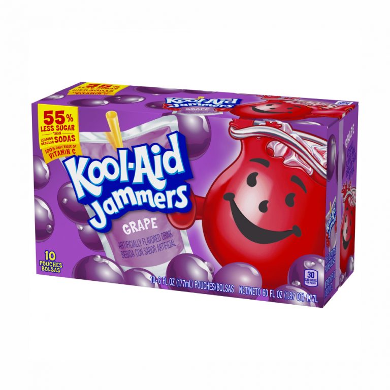 Bebida de jugo con sabor a uva Kool-Aid Jammers (10 sobres) - YOY MARKET